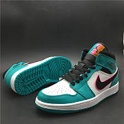 Air Jordan 1 Mid SE South Beach Turbo Green 852542 306 - LULULIFE