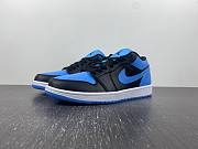 Jordan 1 Low Black University Blue 553558-041 - LULULIFE
